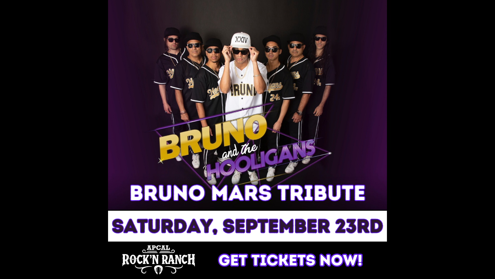 Bruno Mars Tribute – Saturday, September 23, 2023 | ApCal Rock'N Ranch